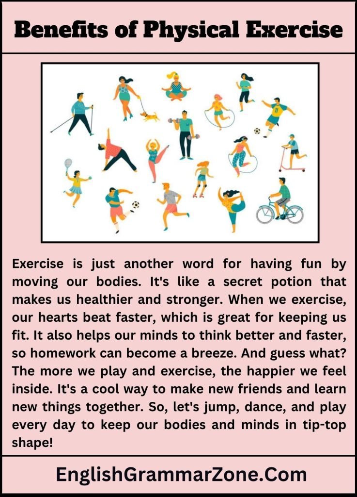 Paragraph On Benefits Of Physical Exercise In English [100, 150, 200 ...
