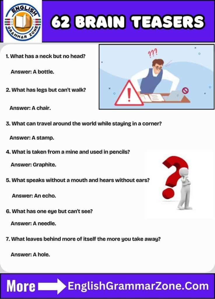 Master 62 Unique Brain Teasers And Short Puzzles For Kids
