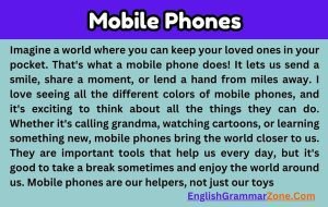 Paragraph On Mobile Phone In English For Students [100, 150, 200, 250 ...