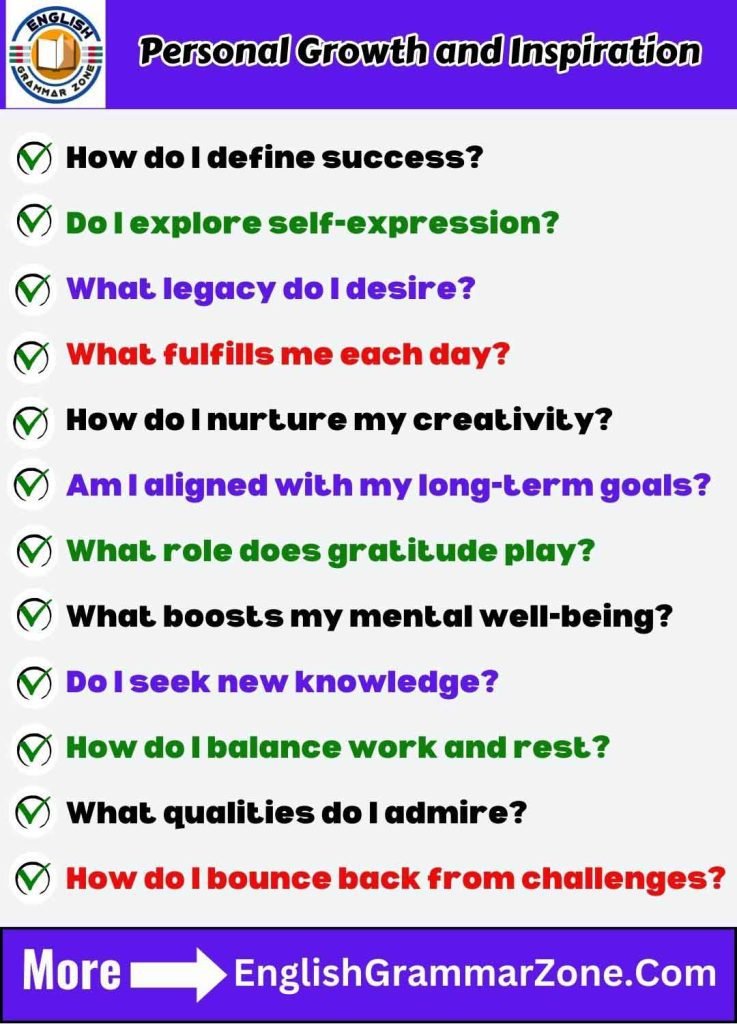 Personal Growth And Inspiration