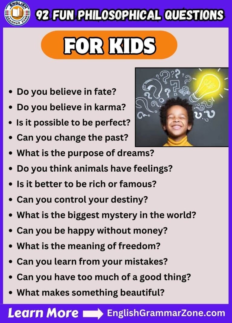 92 Mind Bending Philosophical Questions To Spark Kids' Curiosity