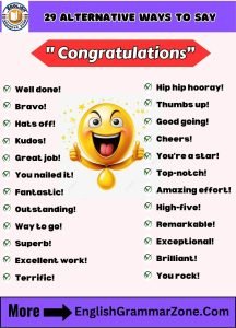 Master 29 Alternative Ways To Say Congratulations!