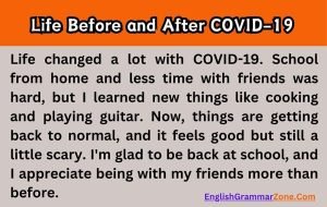 Paragraph On Life Before And After COVID 19 In English [100, 150, 200 ...