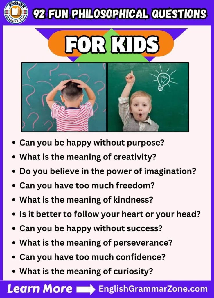92 Mind Bending Philosophical Questions To Spark Kids' Curiosity