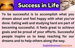 Paragraph On Success In Life In English For Students [100, 150, 200 ...