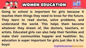 Paragraph On Women/Female Education In English For Students[100, 150 ...
