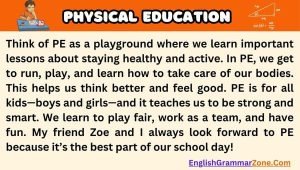 Paragraph On Physical Education In English For Children [100, 150, 200 ...