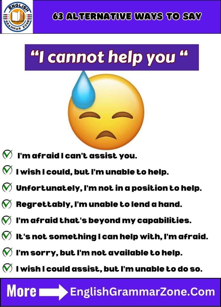 63 Alternative Ways To Politely Say I Cannot Help You
