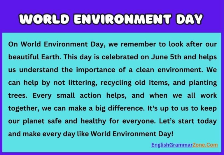 Paragraph On World Environment Day – [100,150, 200, 250 And 300 Words]