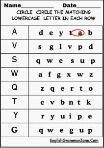 Free Printable Match Uppercase To Lowercase Letter For Kids