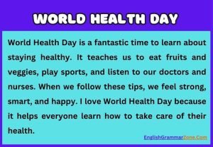 Paragraph On World Health Day – [100,150,200,250 And 300 Words]