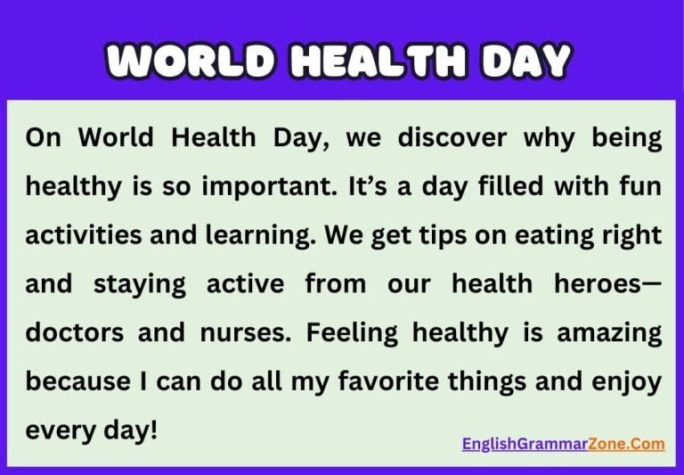 Paragraph On World Health Day – [100,150,200,250 And 300 Words]