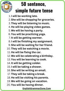 50 Future Continuous Tense Examples For Beginners