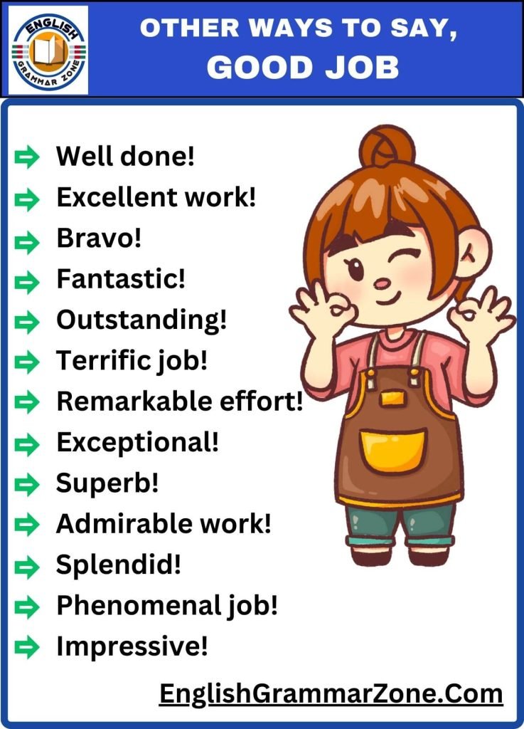 50 Ways To Say Good Job Like A Pro!"