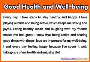 Paragraph On Good Health And Well Being In English [100, 150, 200, 250 ...
