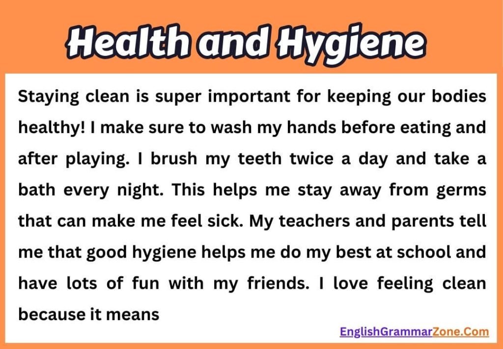 Paragraph On Health And Hygiene In English [100, 150, 200, 250 And 300 ...