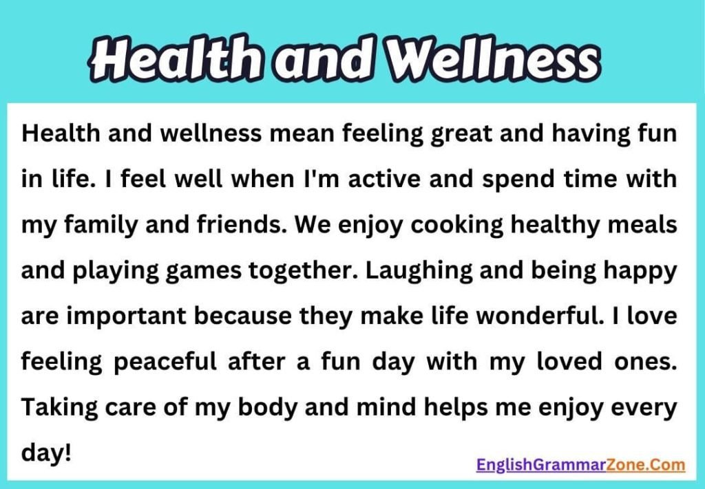 Paragraph On Health And Wellness In English [100, 150, 200, 250 And 300 ...