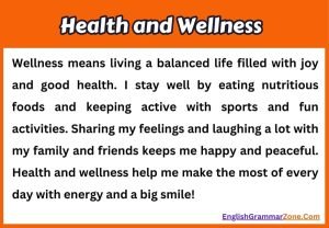 Paragraph On Health And Wellness In English [100, 150, 200, 250 And 300 ...