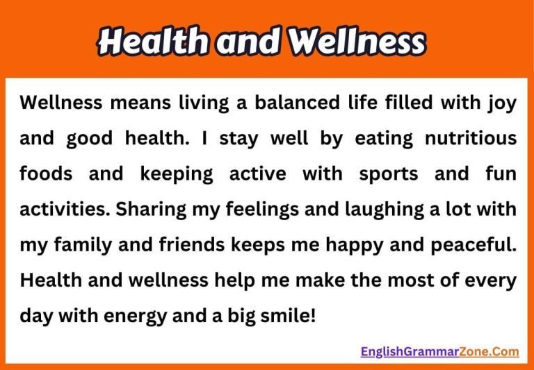 Paragraph On Health And Wellness In English [100, 150, 200, 250 And 300 ...