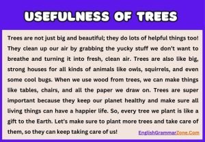 Paragraph On Usefulness Of Trees In English [100, 150, 200, 250 And 300 ...