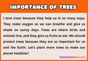 Paragraph On Importance Of Trees In English [100, 150, 200, 250 And 300 ...