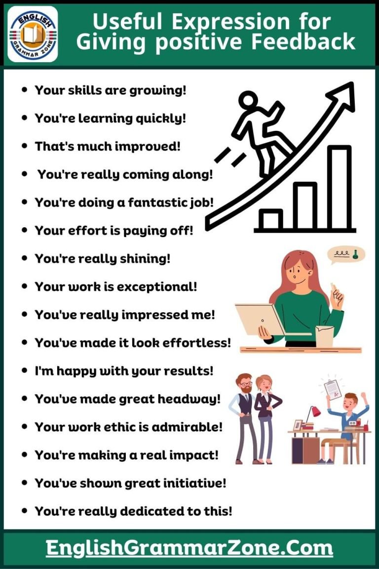 100 Useful Expression For Giving Positive Feedback