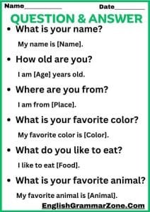 80 Question And Answer For Kids