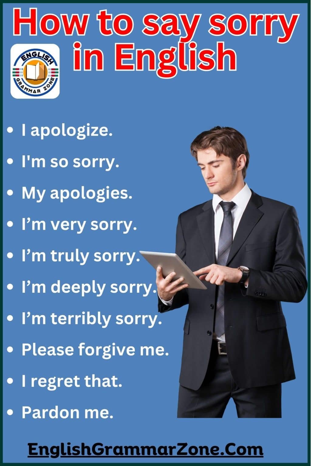 150 Alternative Way To Say Sorry In English
