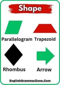 Weather Colors Shapes Vocabulary With Pictures
