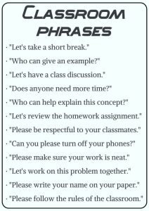 Most Useful Classroom Phrases For Teachers