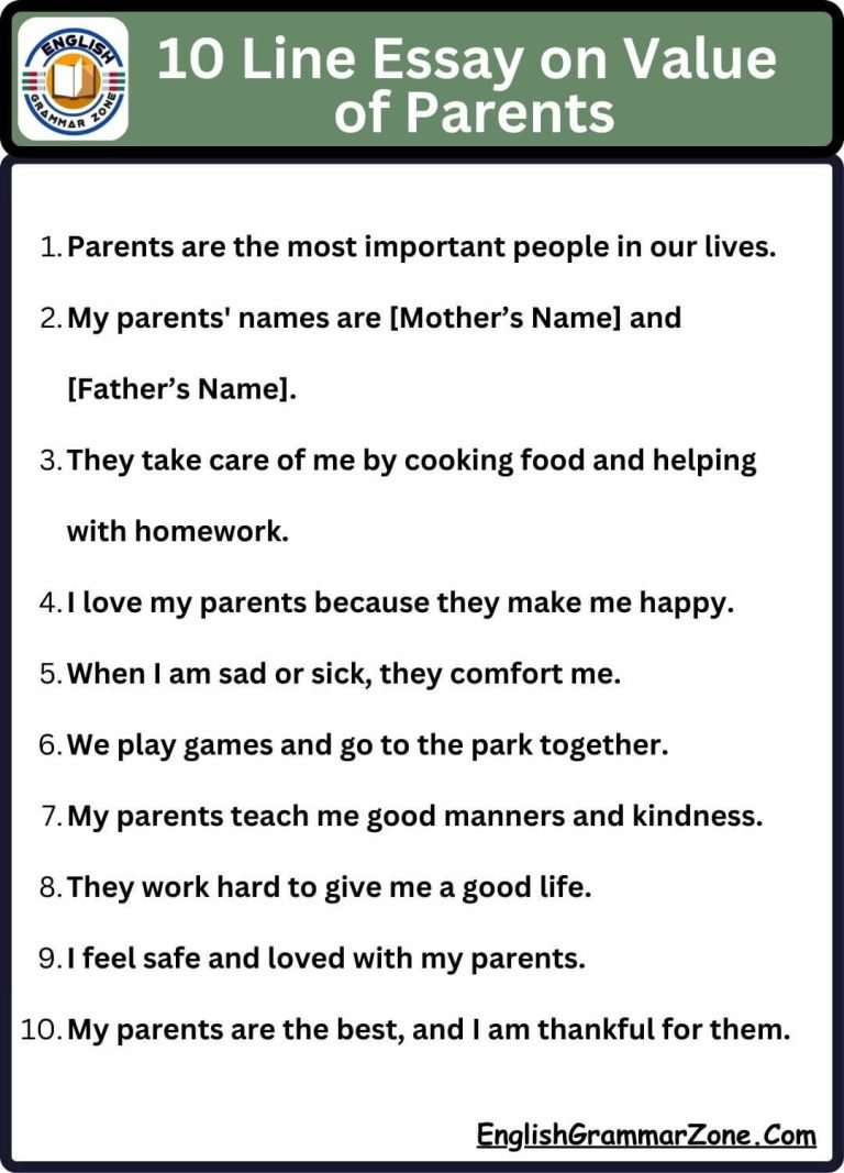 Essay On Value Of Parents For Children