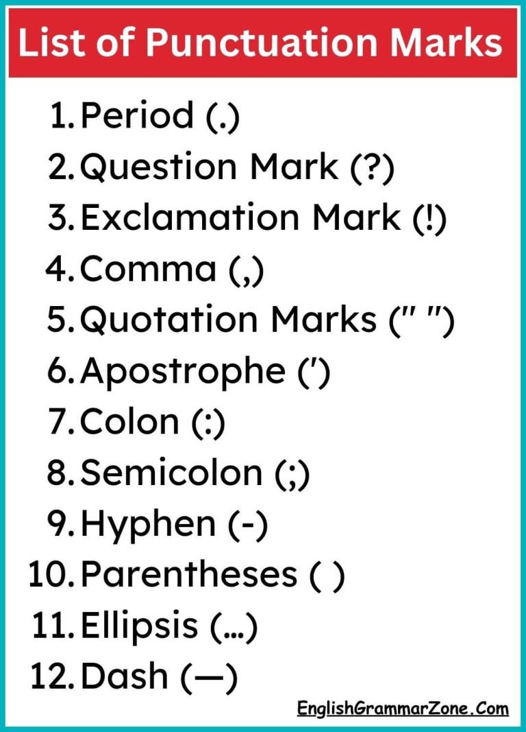 Punctuation Worksheet For Class 5