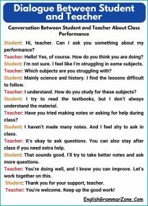 5 Dialogue Between Student And Teacher