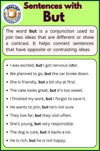 Example Of But In A Sentence