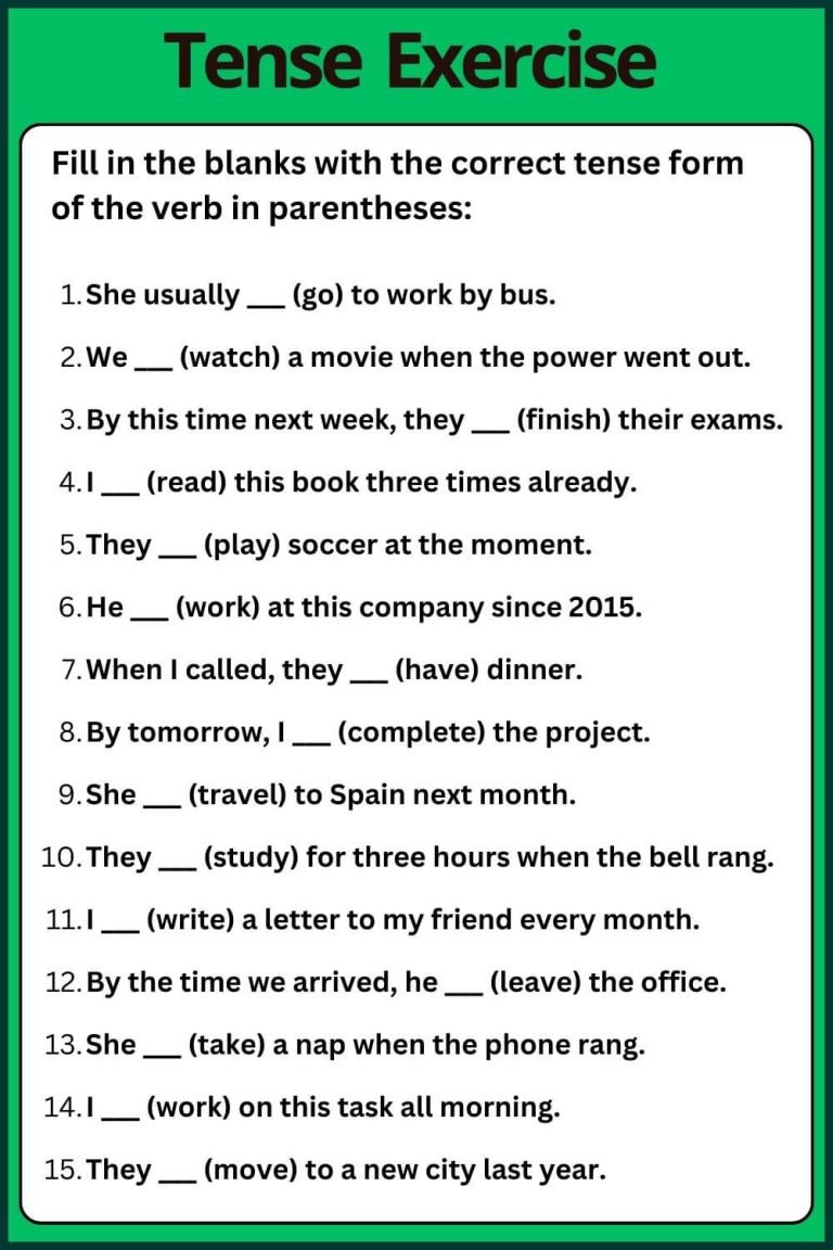 Understanding The 12 Types Of Tenses In English Grammar