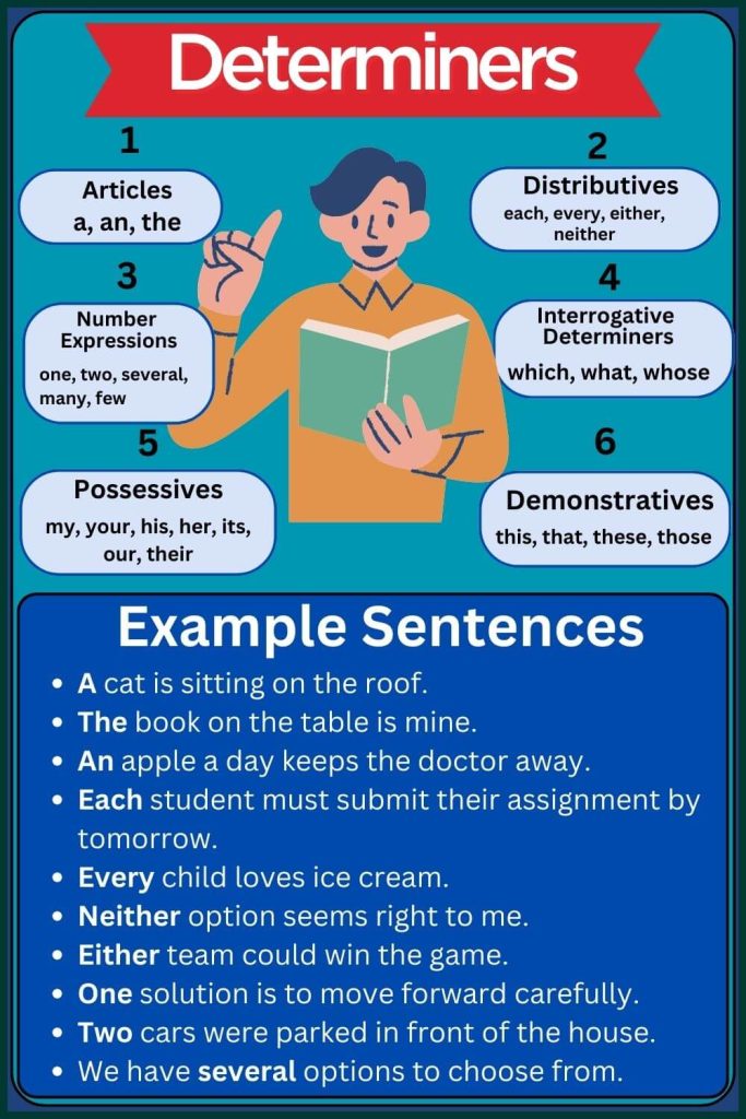 Determiners In English Grammar With Examples