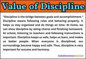 Essay On Value Of Discipline For Children