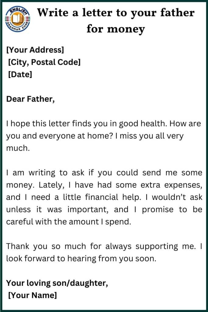 Write A Letter To Your Father