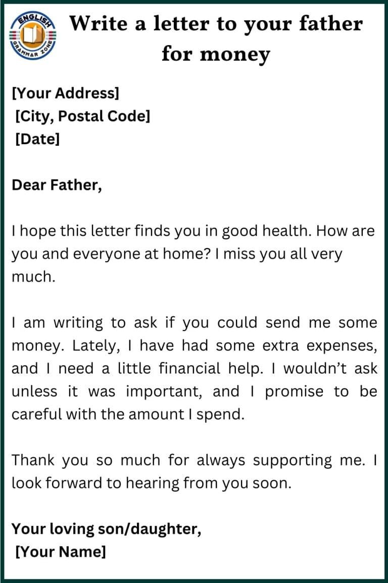 Write A Letter To Your Father