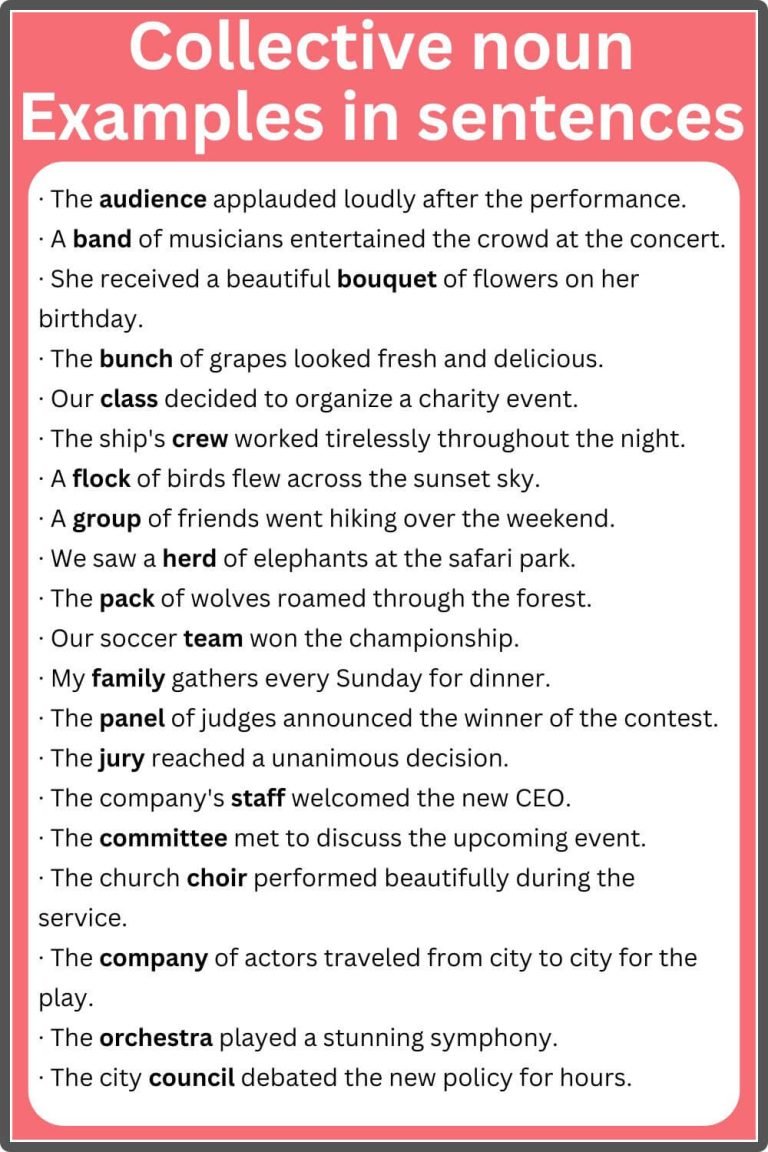 100 Collective Nouns With Examples
