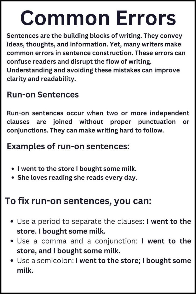 Sentences – Meaning, Types & Examples