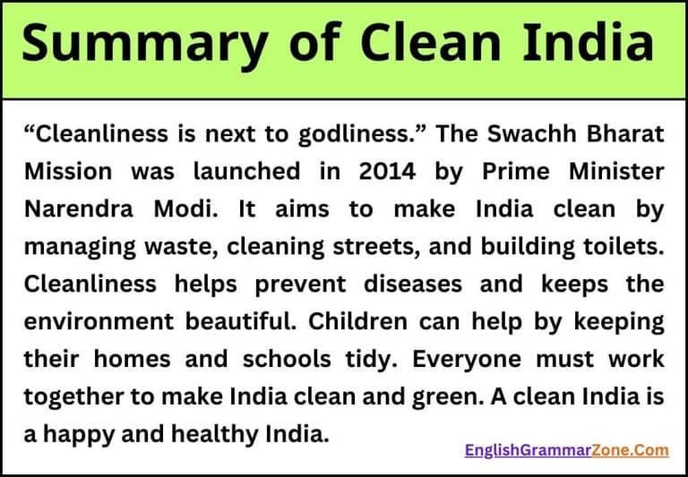 Write An Essay On Clean India