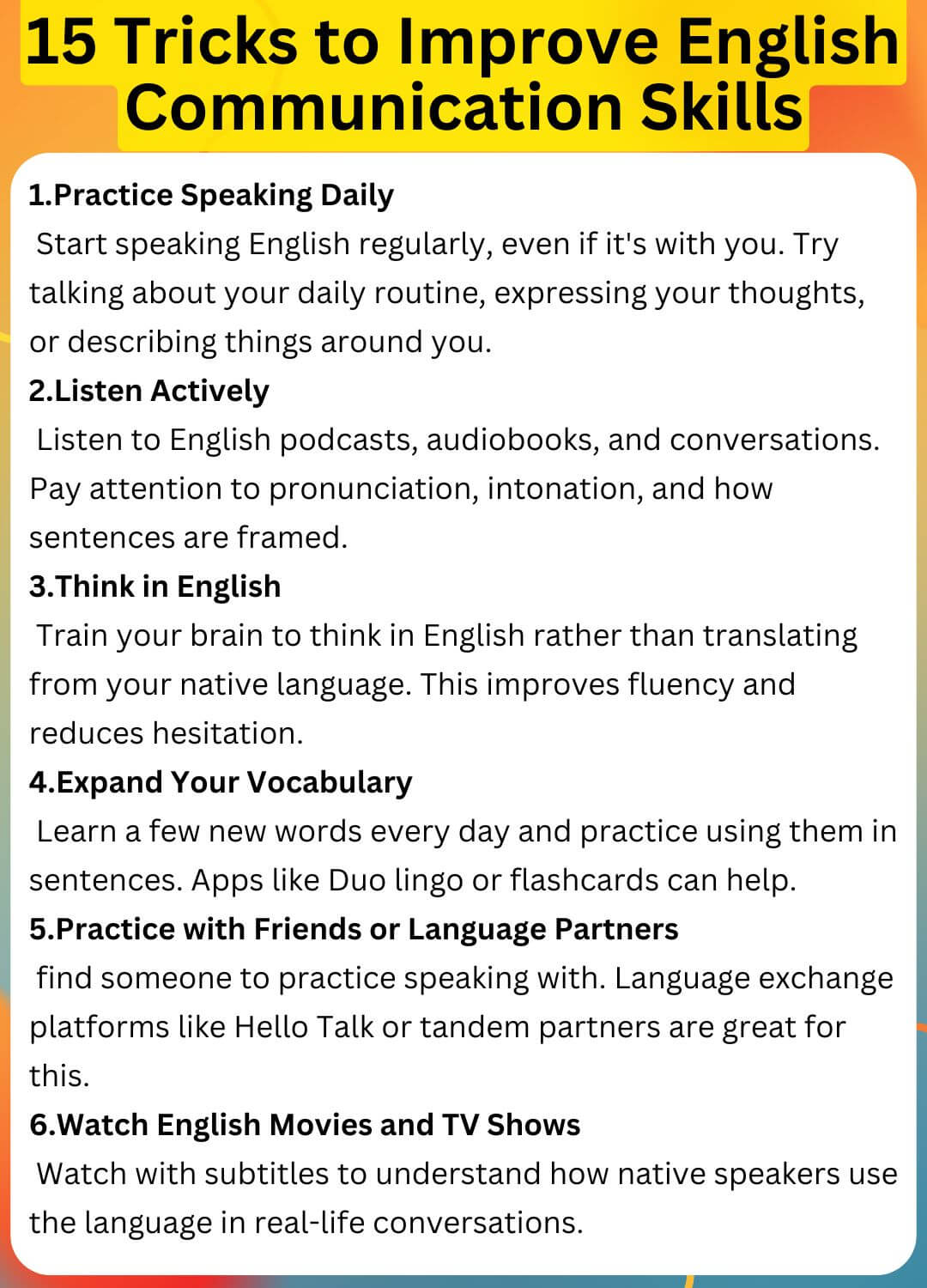 English Communication In Everyday Life