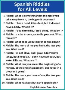 23 Riddles In Spanish With Answers For Learners Of Every Level