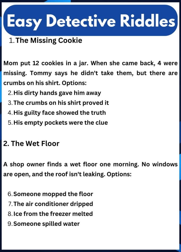 67 Detective Riddles With Answers Only A True Detective Can Solve
