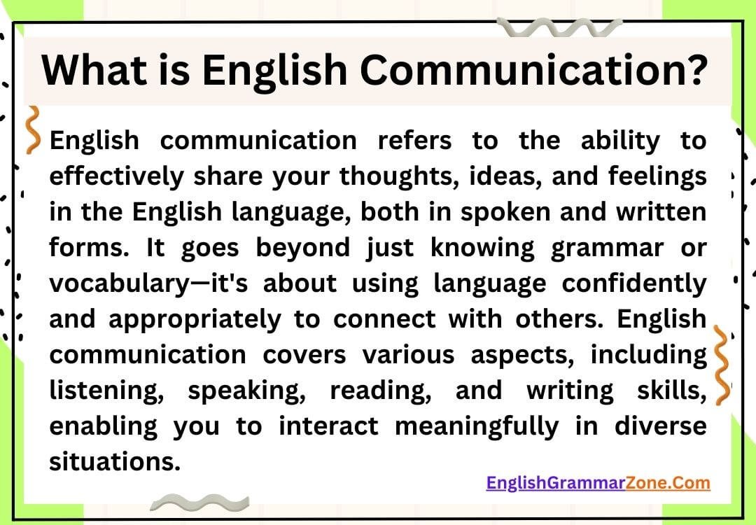 English Communication In Everyday Life