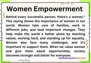 10 Line Essay On Women Empowerment