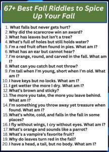 67+ Best Fall Riddles To Spice Up Your Fall