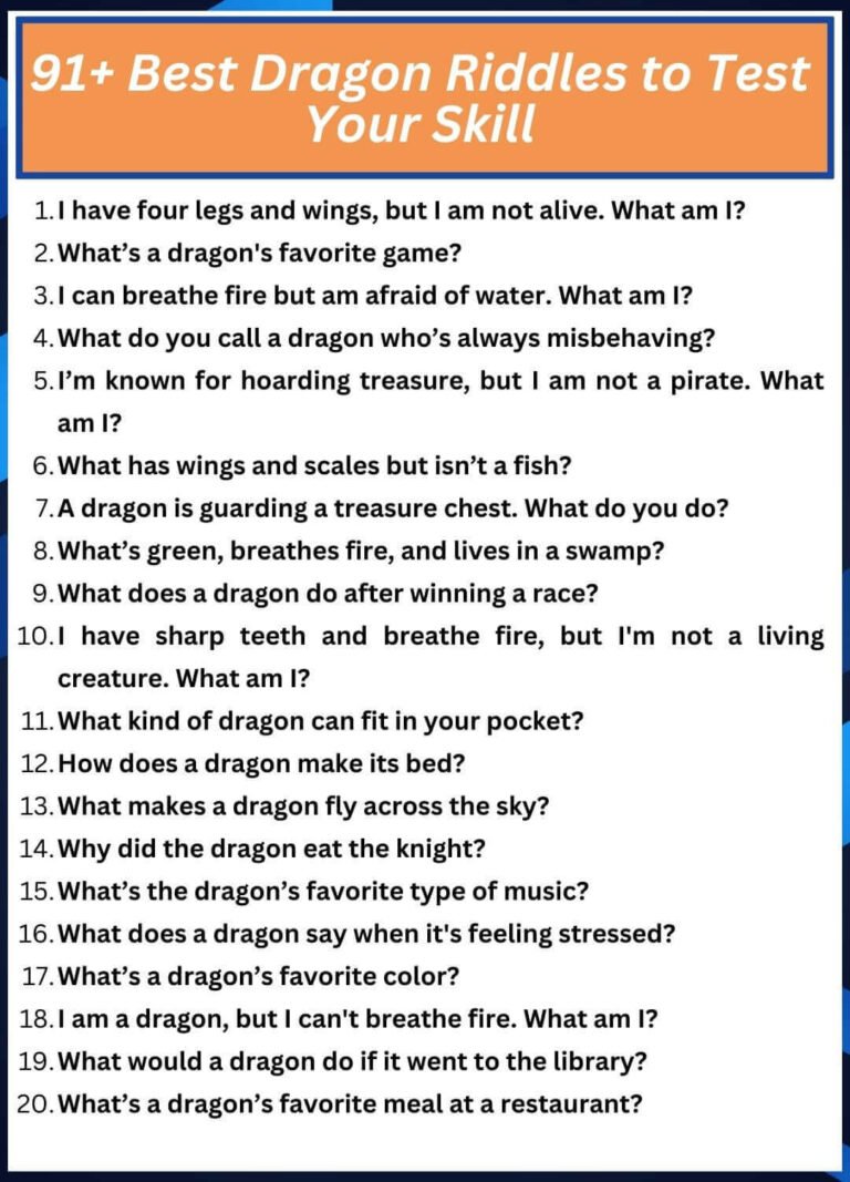 91+Best Dragon Riddles To Test Your Skill (with Answers)