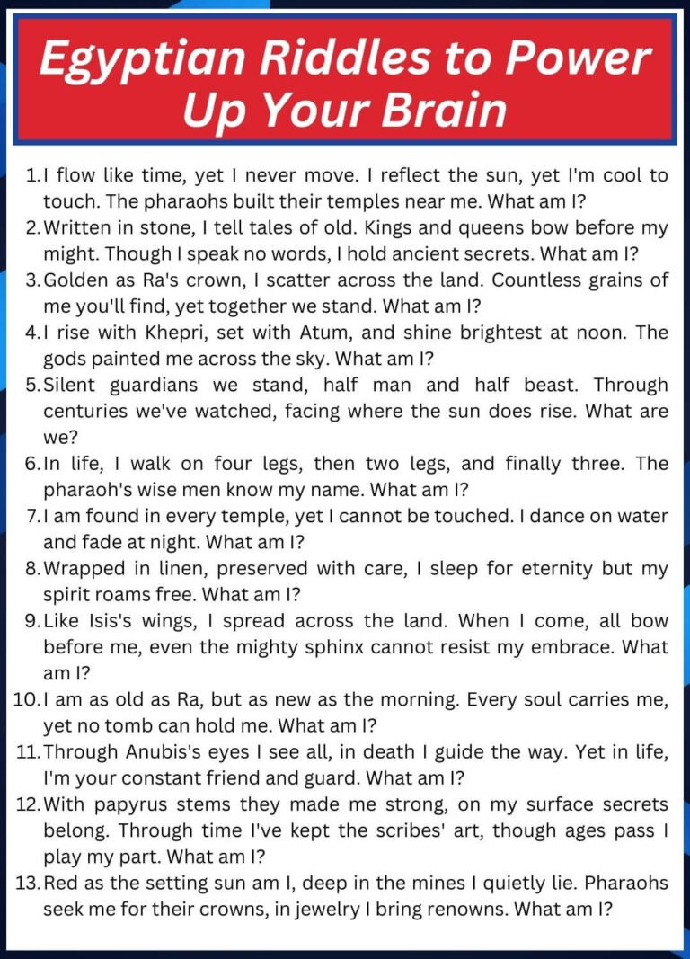81 The Legacy Of Egyptian Riddles Through Time